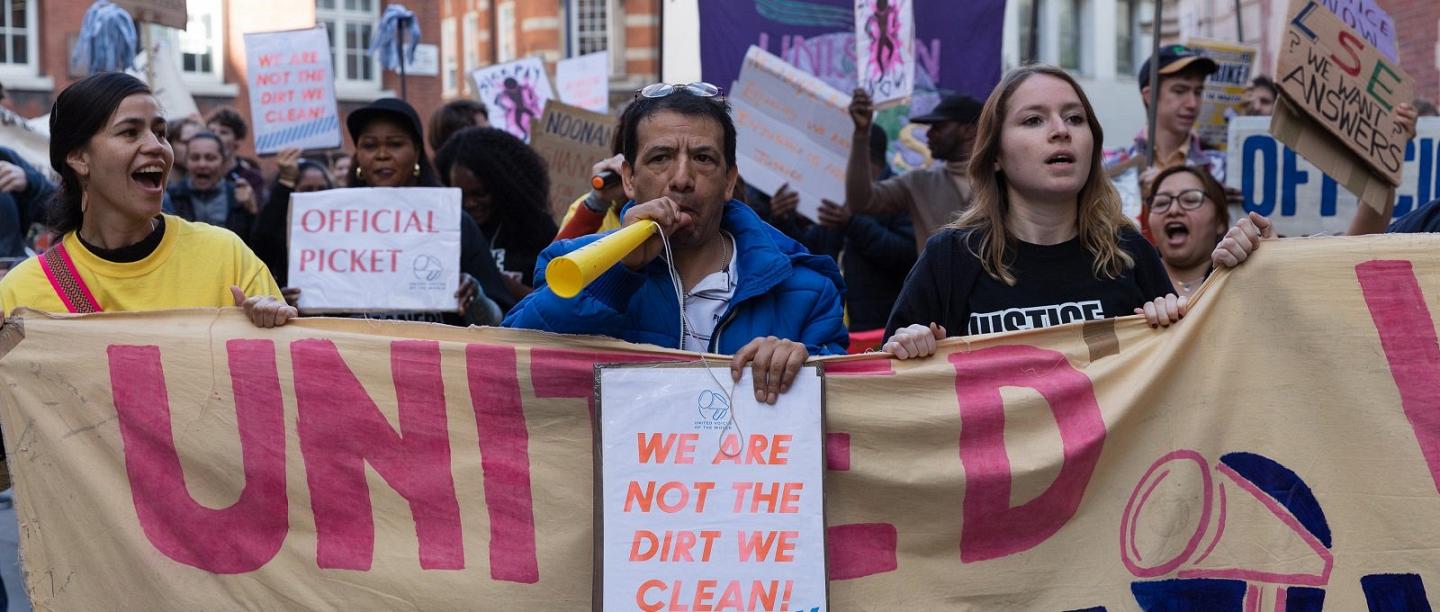 Precarious migrant cleaners lead the fight against outsourcing at ...