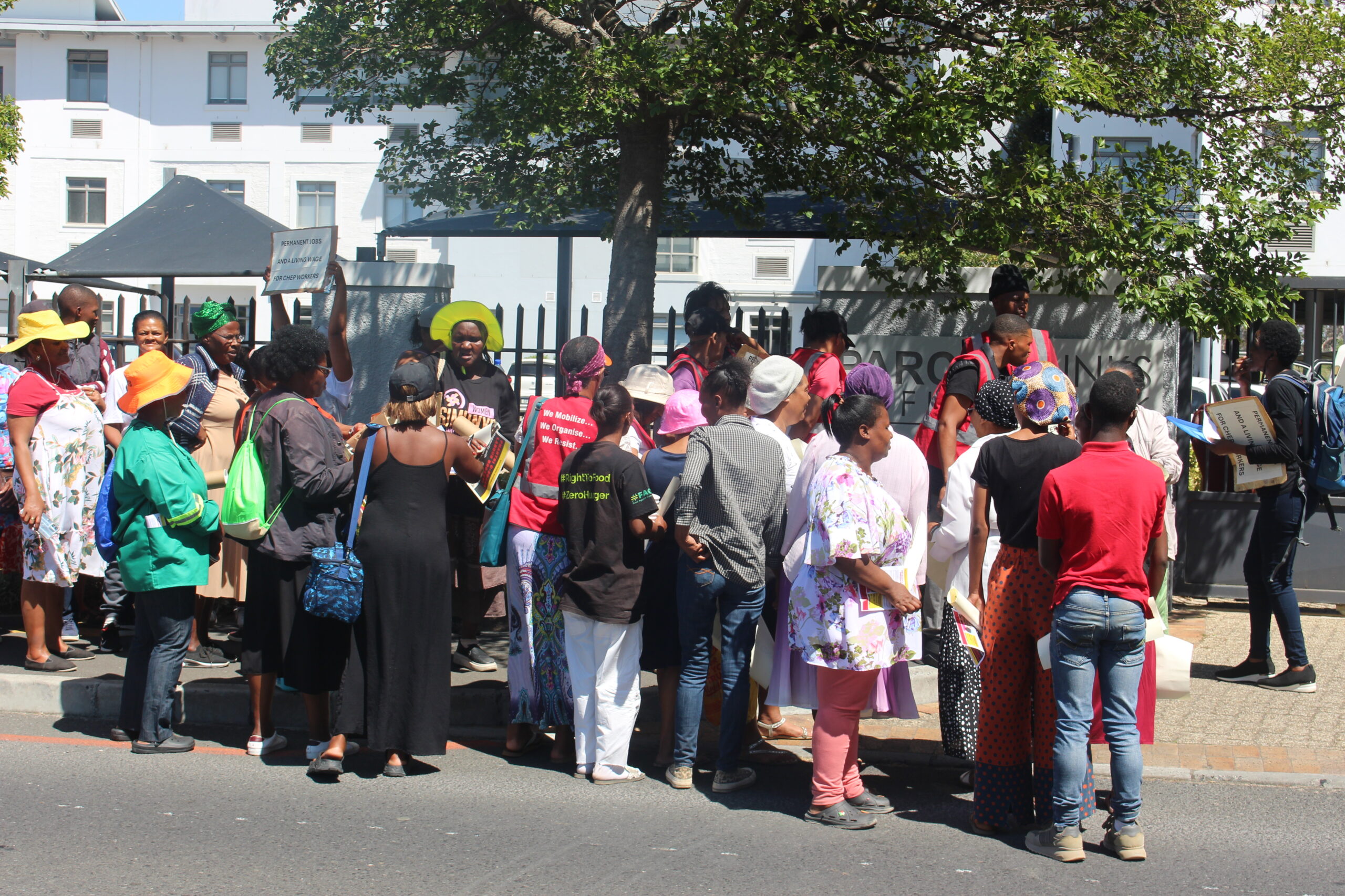 Solidarity protest in Western Cape for striking CHEP workers in Gauteng ...